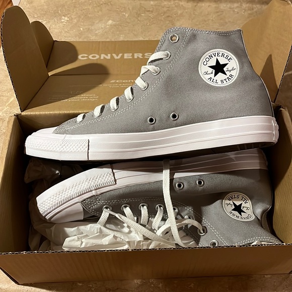 Converse | Shoes | Converse Chuck Taylor All Star Custom Gray And White ...